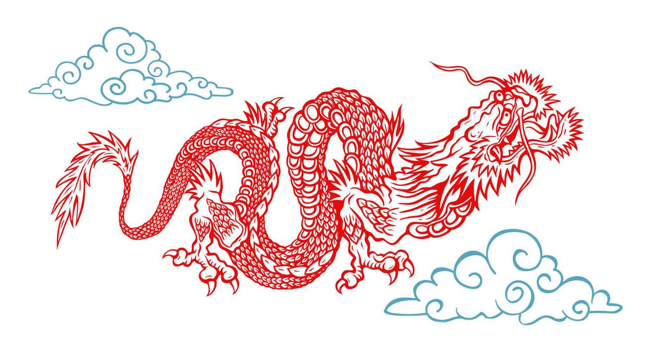Chinese Dragon Vector Art, Icons, and Graphics for Free Download
