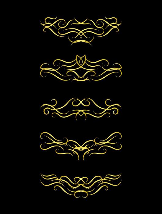Gold Elements Vector Art, Icons, and Graphics for Free Download