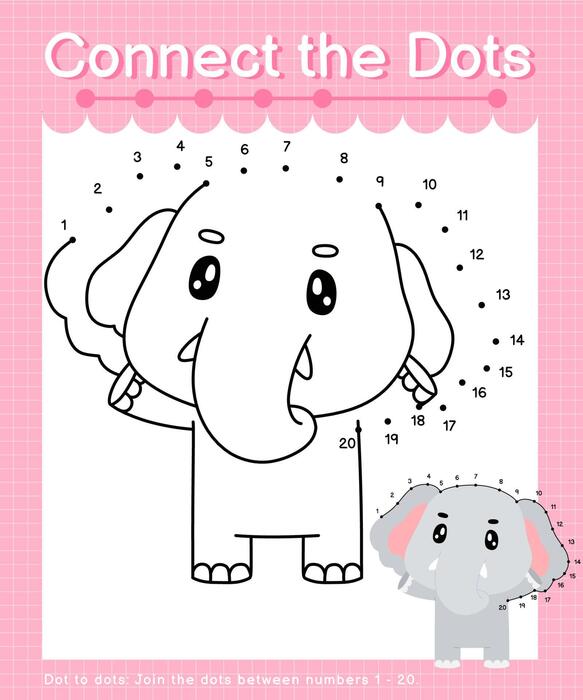Dot To Dot Animal Vector Art, Icons, and Graphics for Free Download