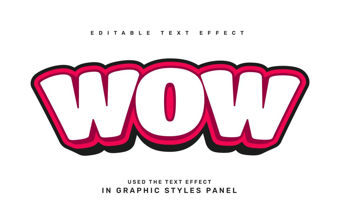 Wow Text Vector Art, Icons, and Graphics for Free Download