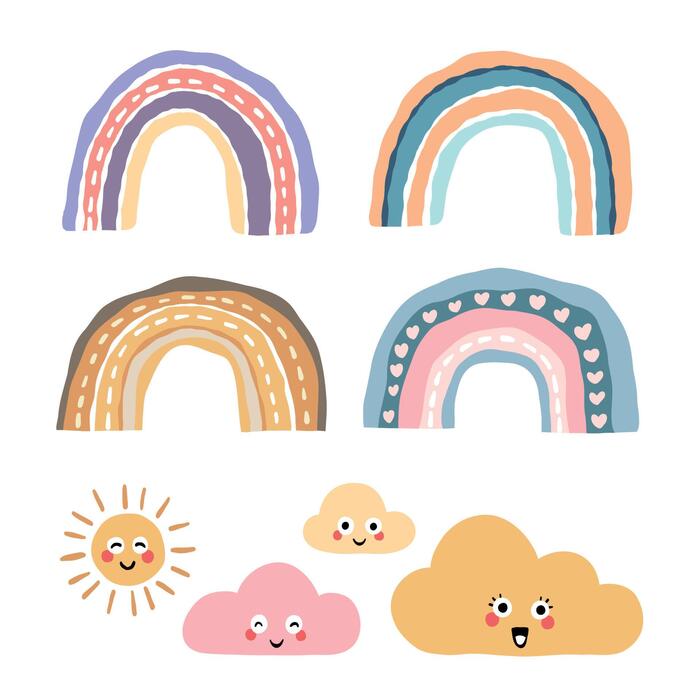Rainbow Vector Art, Icons, and Graphics for Free Download