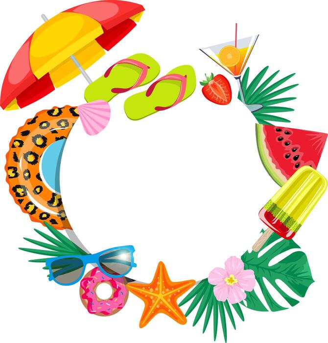 Beach Border Vector Art, Icons, and Graphics for Free Download