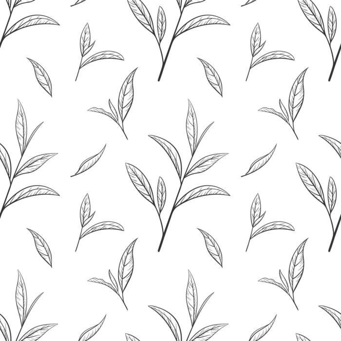 Tea Leaf Pattern Vector Art, Icons, and Graphics for Free Download