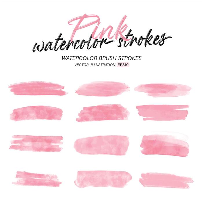 Watercolor Brush Strokes Vector Art, Icons, and Graphics for Free Download