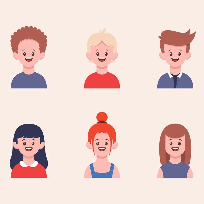 Smiling People Vector Art, Icons, and Graphics for Free Download