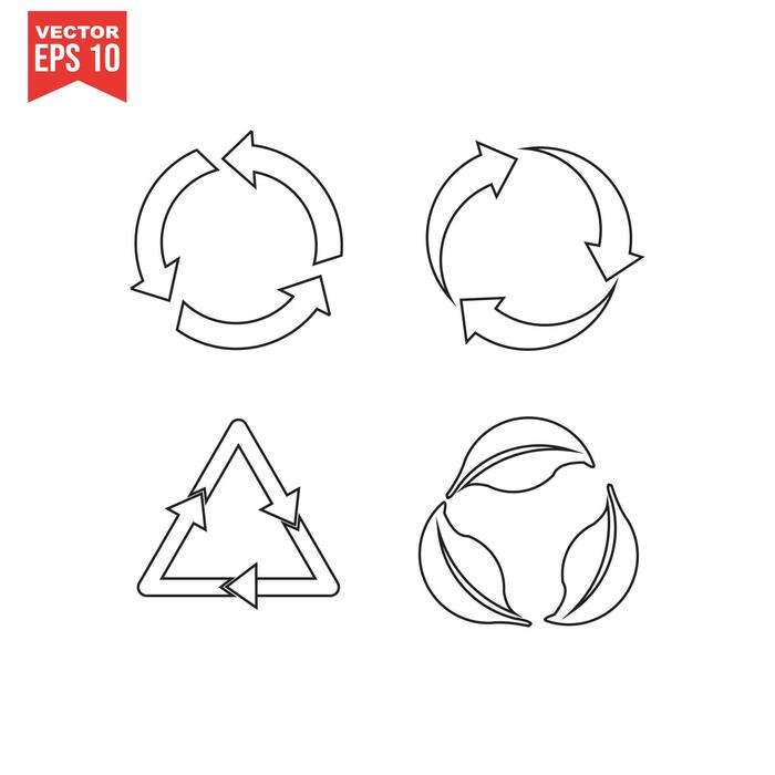 Recycling Symbol Vector Art, Icons, and Graphics for Free Download