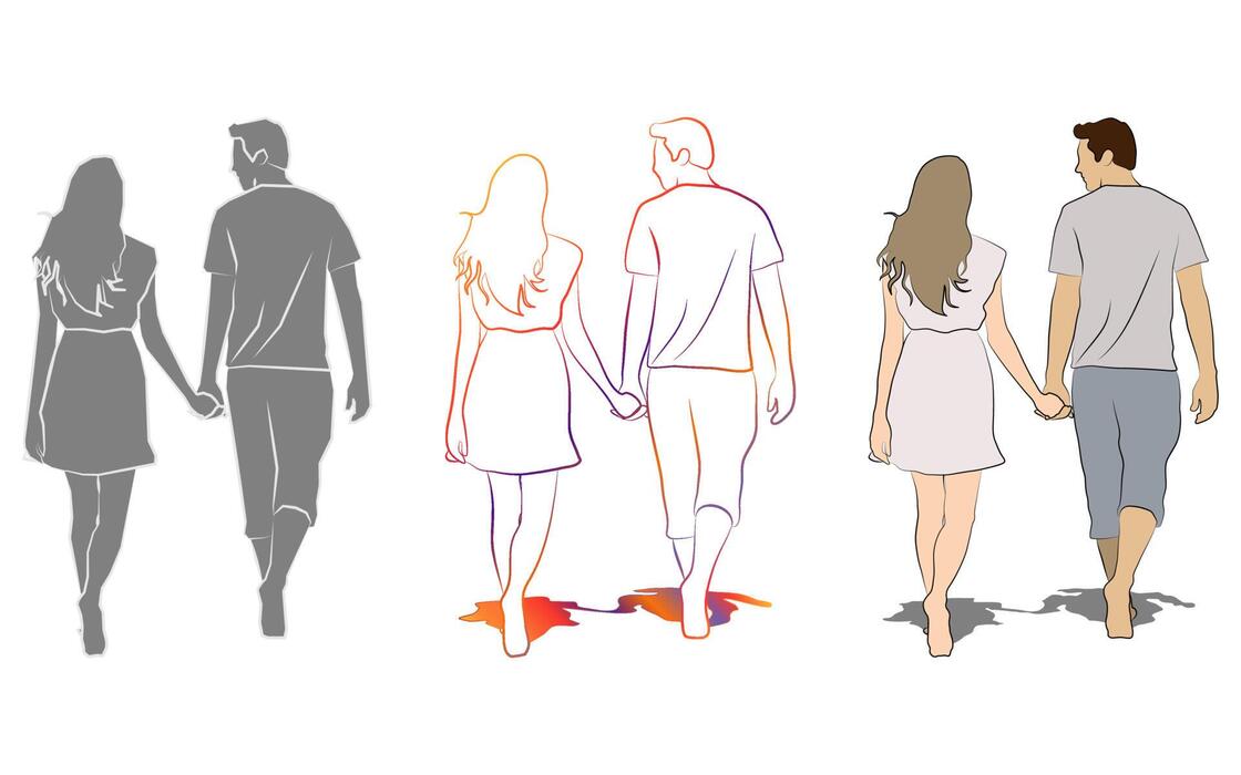 Couple Holding Hands Vector Art, Icons, and Graphics for Free Download