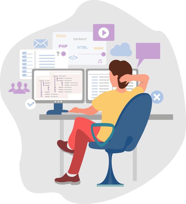 Web Programmer Vector Art, Icons, and Graphics for Free Download