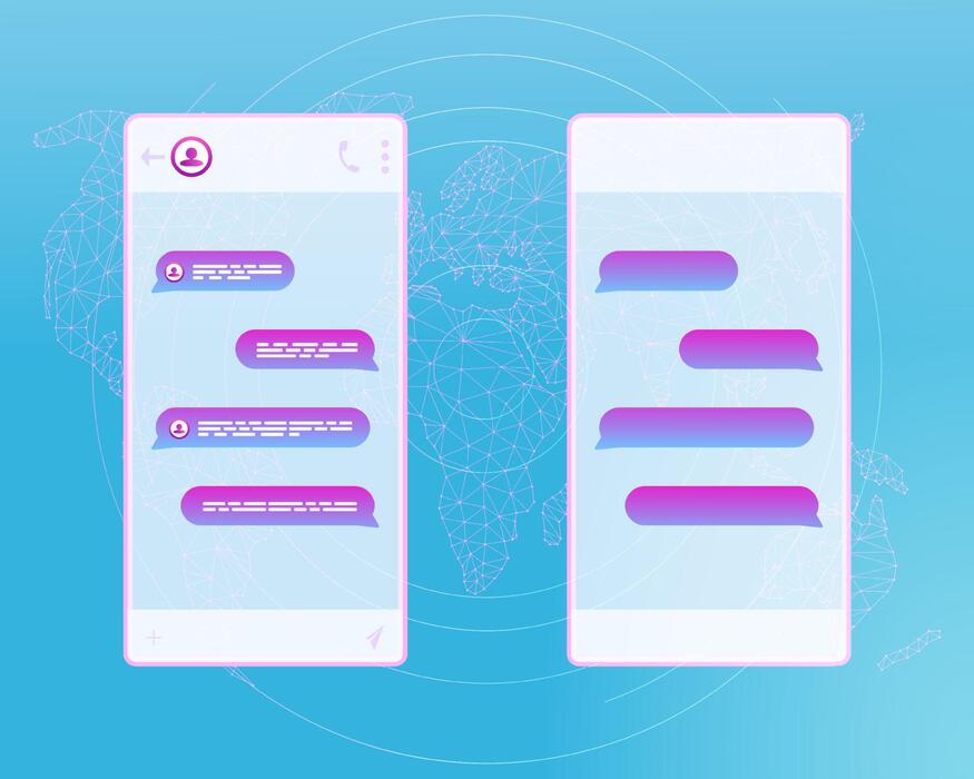 Whatsapp Chat Mockup Vector Art Icons And Graphics For Free Download