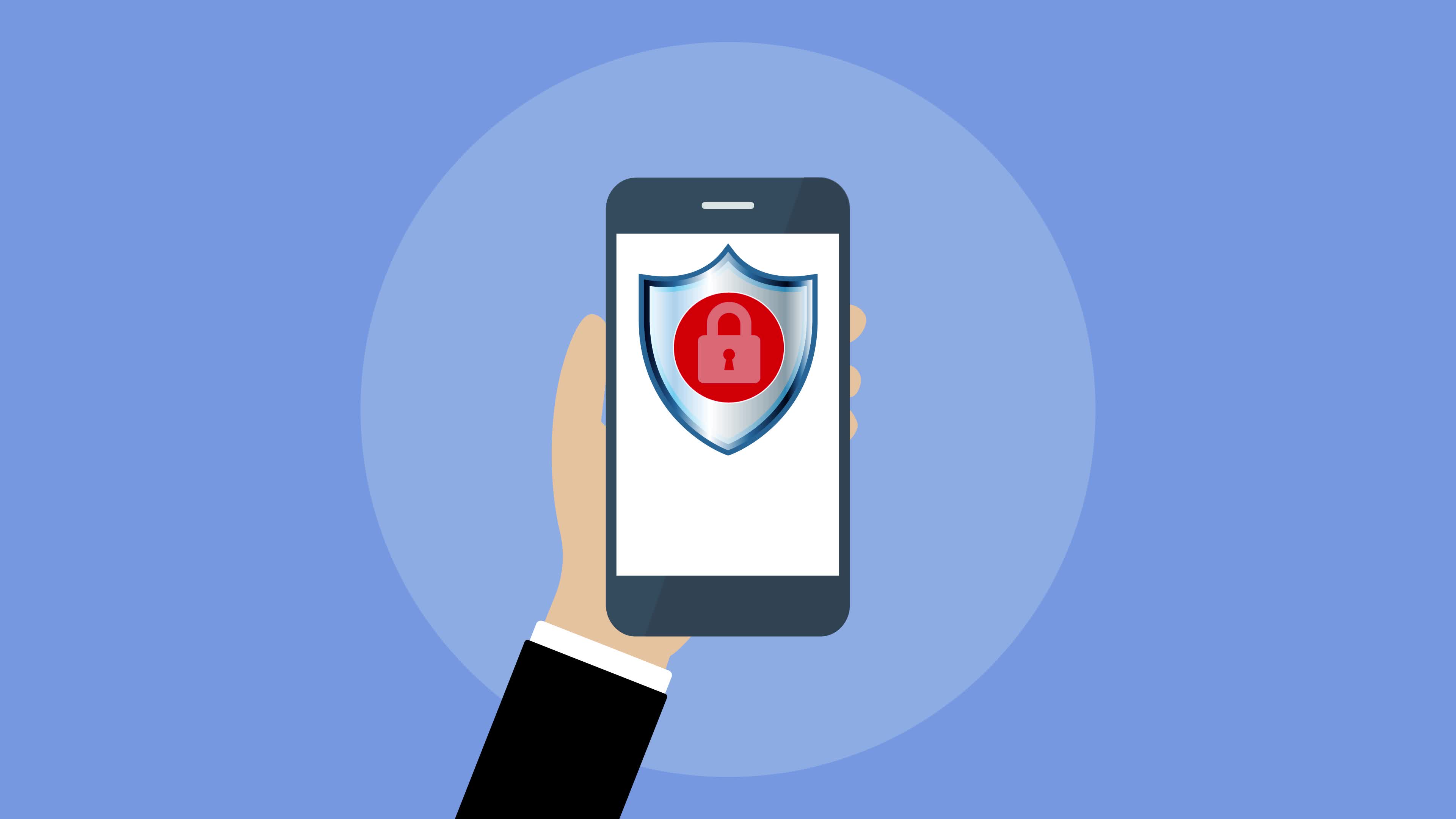 Animation Of Secure Access And Data Privacy Cyber Security And Data Protection Concept 6901270