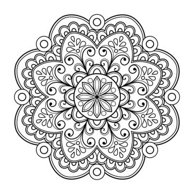 Mandala Coloring Pages Vector Art, Icons, and Graphics for Free Download