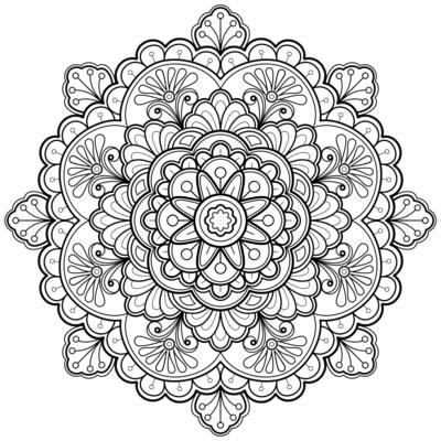Mandala Coloring Pages Vector Art, Icons, and Graphics for Free Download