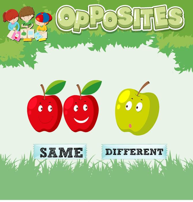 Same Different Vector Art, Icons, and Graphics for Free Download