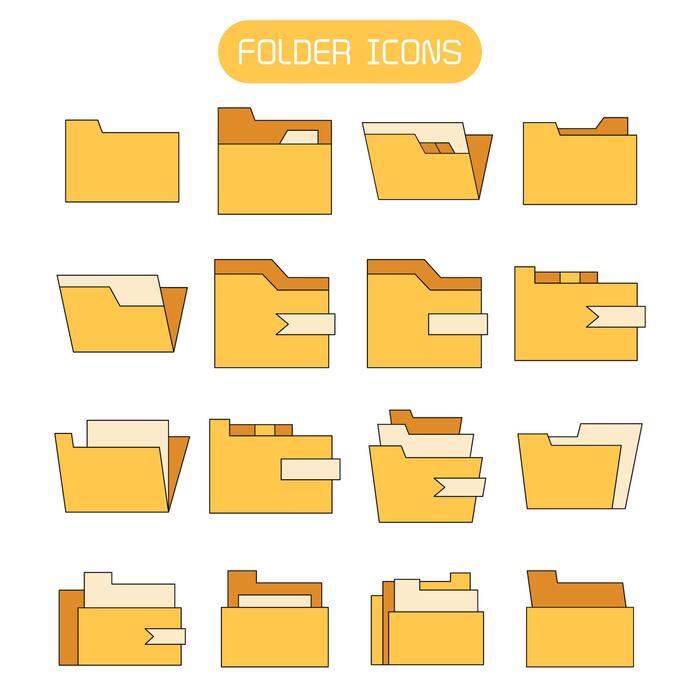 File Folder Icon Vector Art, Icons, and Graphics for Free Download