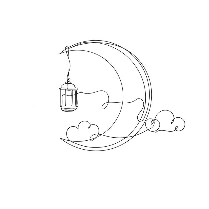 Moon Line Drawing Vector Art, Icons, and Graphics for Free Download
