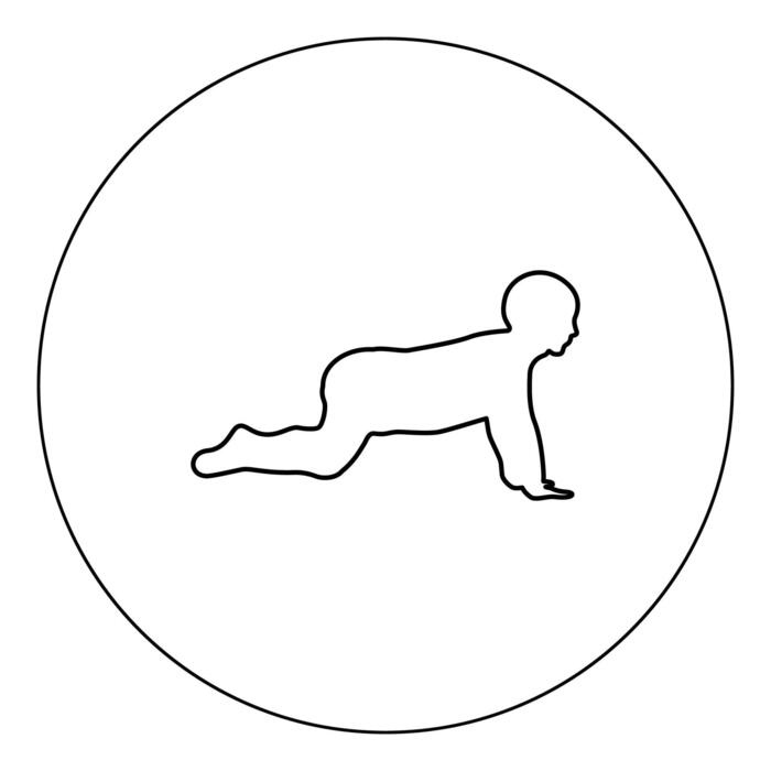 Baby Crawling Vector Art, Icons, and Graphics for Free Download