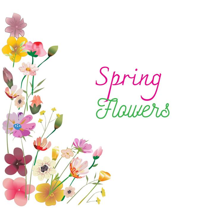 Spring Flowers Vector Art, Icons, and Graphics for Free Download