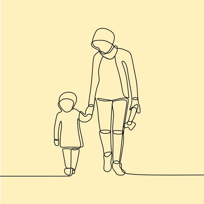 Children Line Drawing Vector Art, Icons, and Graphics for Free Download