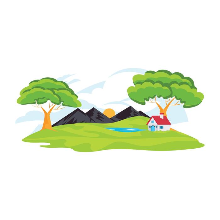 Landscape Clipart Vector Art, Icons, and Graphics for Free Download