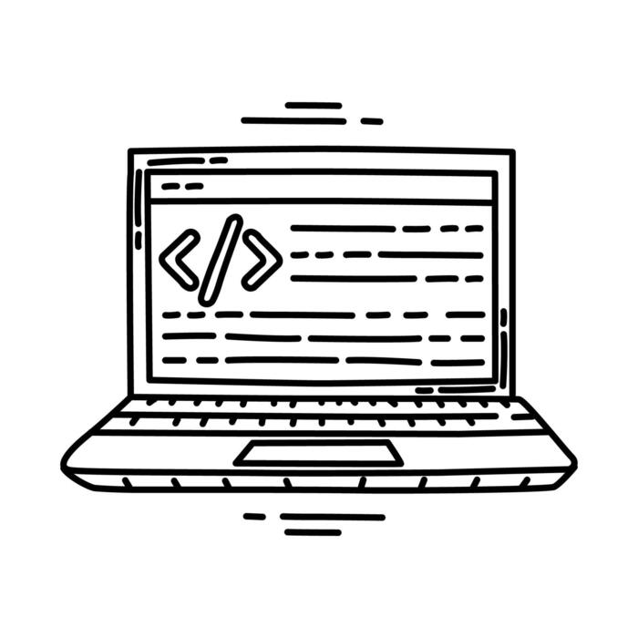 Programming Doodle Vector Art, Icons, and Graphics for Free Download