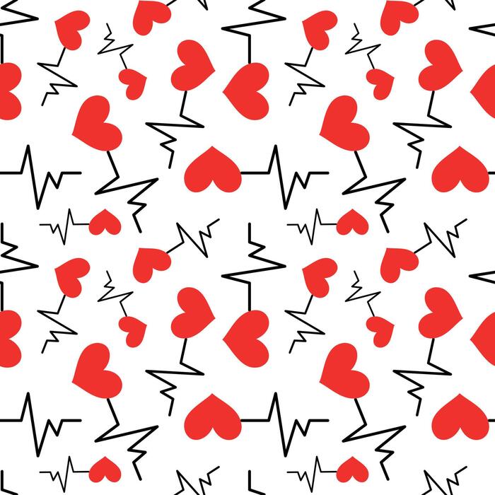 Heartbeat Pattern Vector Art, Icons, and Graphics for Free Download