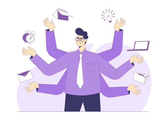 Multitasking Vector Art, Icons, and Graphics for Free Download