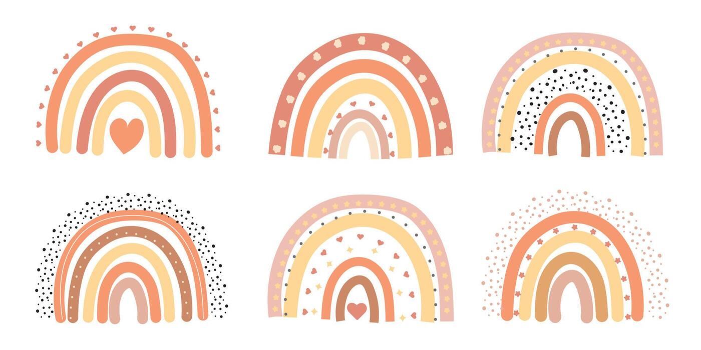 Boho Rainbow Vector Art, Icons, and Graphics for Free Download