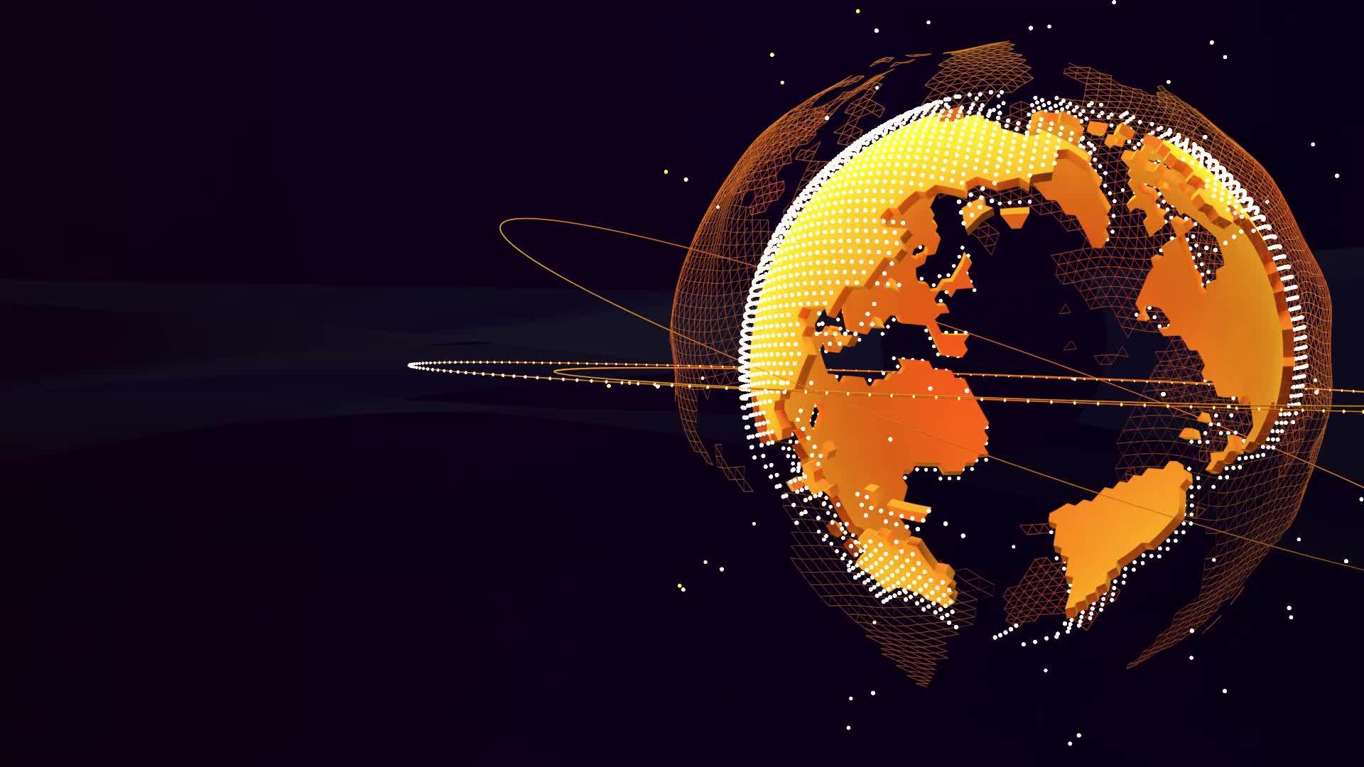 Infographic Map Stock Video Footage for Free Download