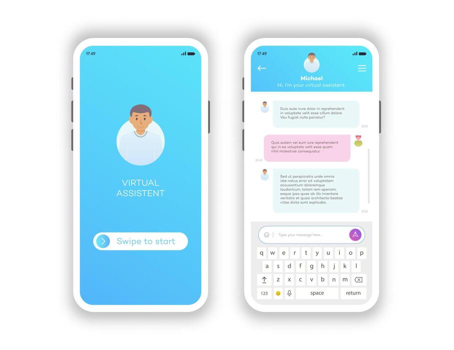 Whatsapp Chat Mockup Vector Art Icons And Graphics For Free Download