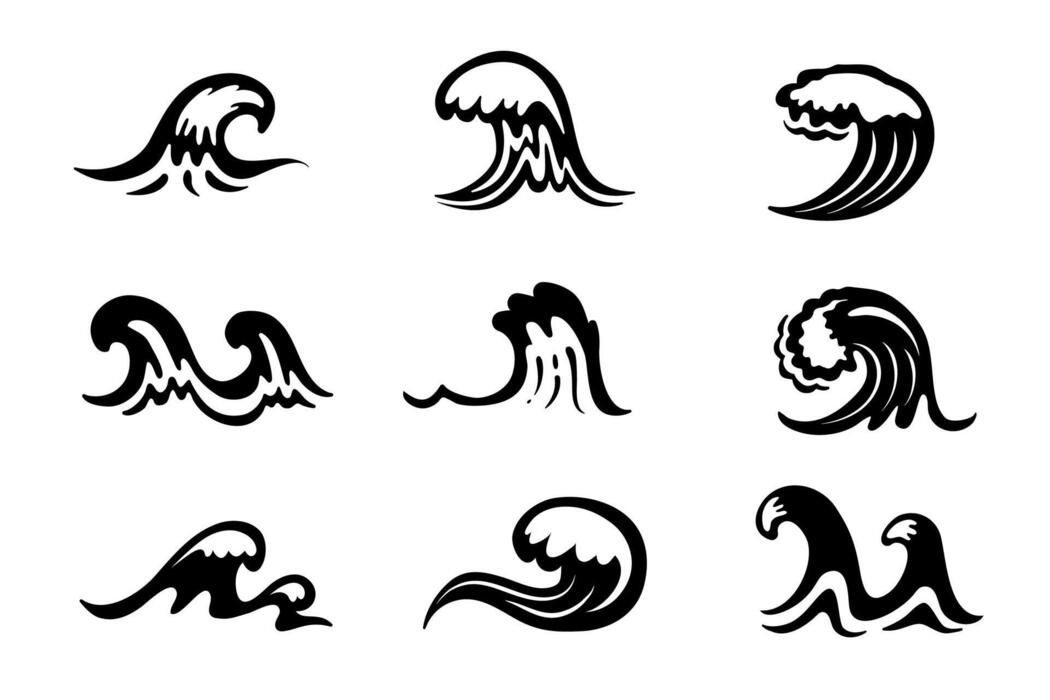 Ocean Waves Vector Art, Icons, and Graphics for Free Download