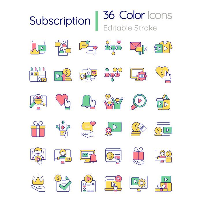 Subscription Icon Vector Art, Icons, and Graphics for Free Download