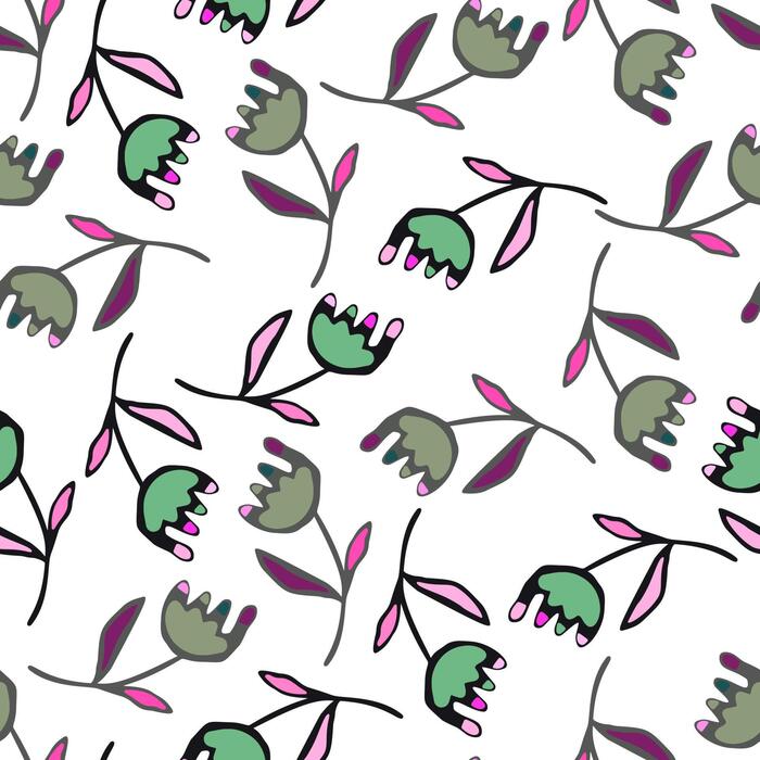 Abstract Floral Print Vector Art, Icons, and Graphics for Free Download