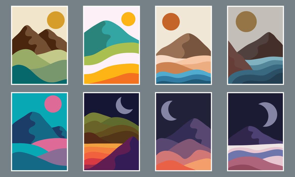 Colorful Landscape Vector Art, Icons, and Graphics for Free Download