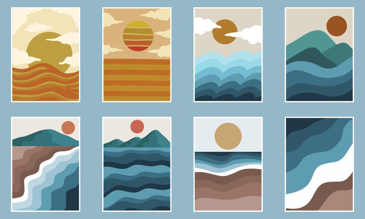 Colorful Landscape Vector Art, Icons, and Graphics for Free Download