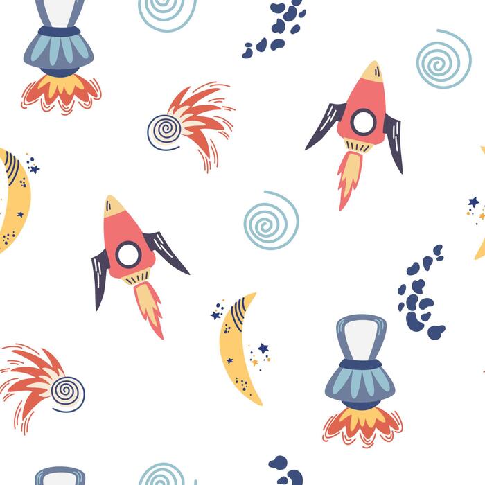 Kids Seamless Pattern Vector Art, Icons, and Graphics for Free Download