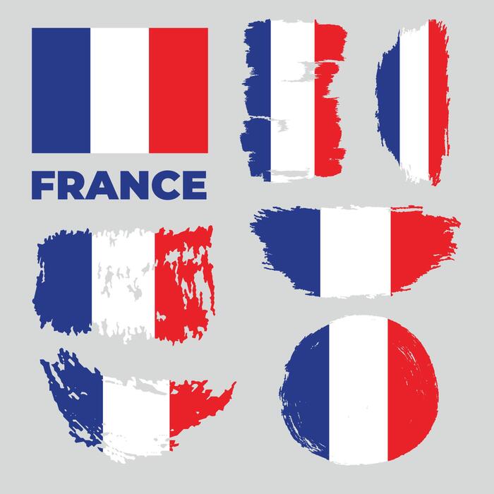 French Flag Vector Art, Icons, and Graphics for Free Download