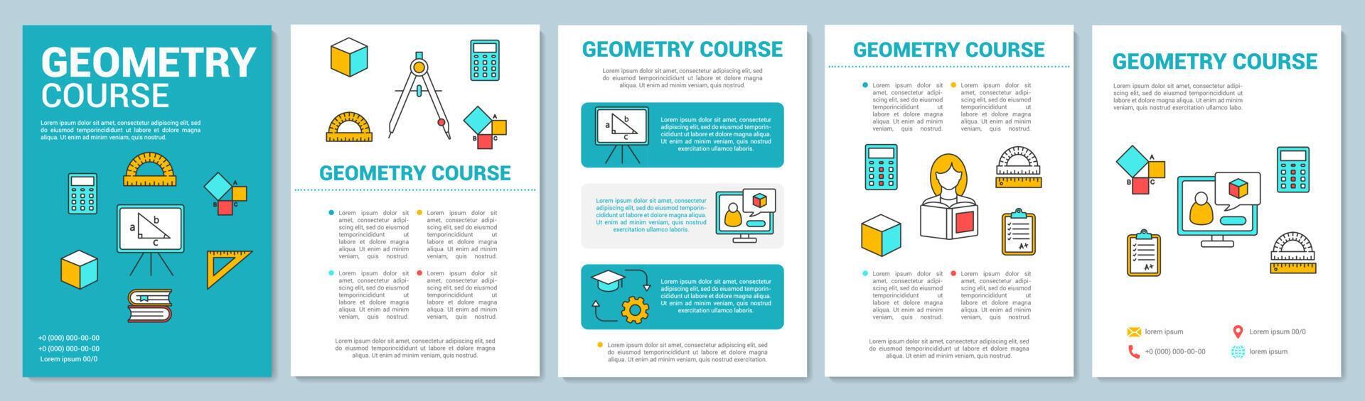 Course Brochure Vector Art, Icons, and Graphics for Free Download
