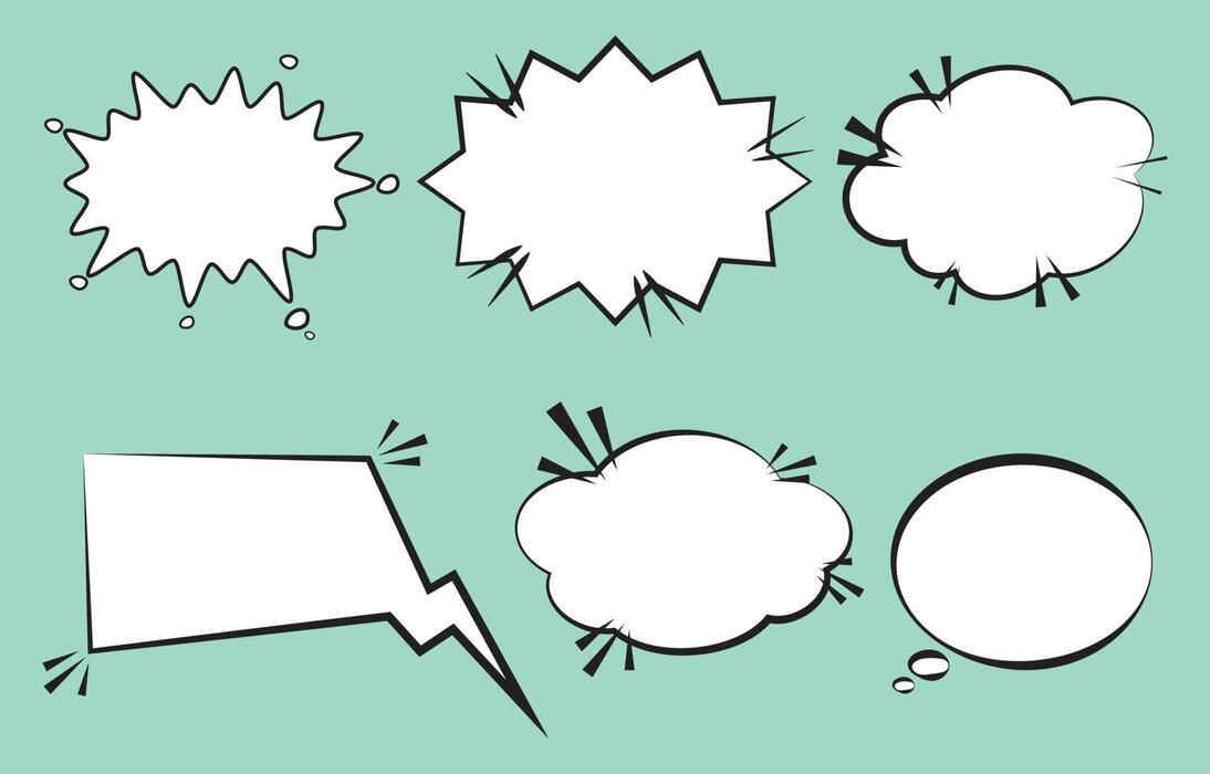 Comic Speech Bubble Vector Art, Icons, and Graphics for Free Download