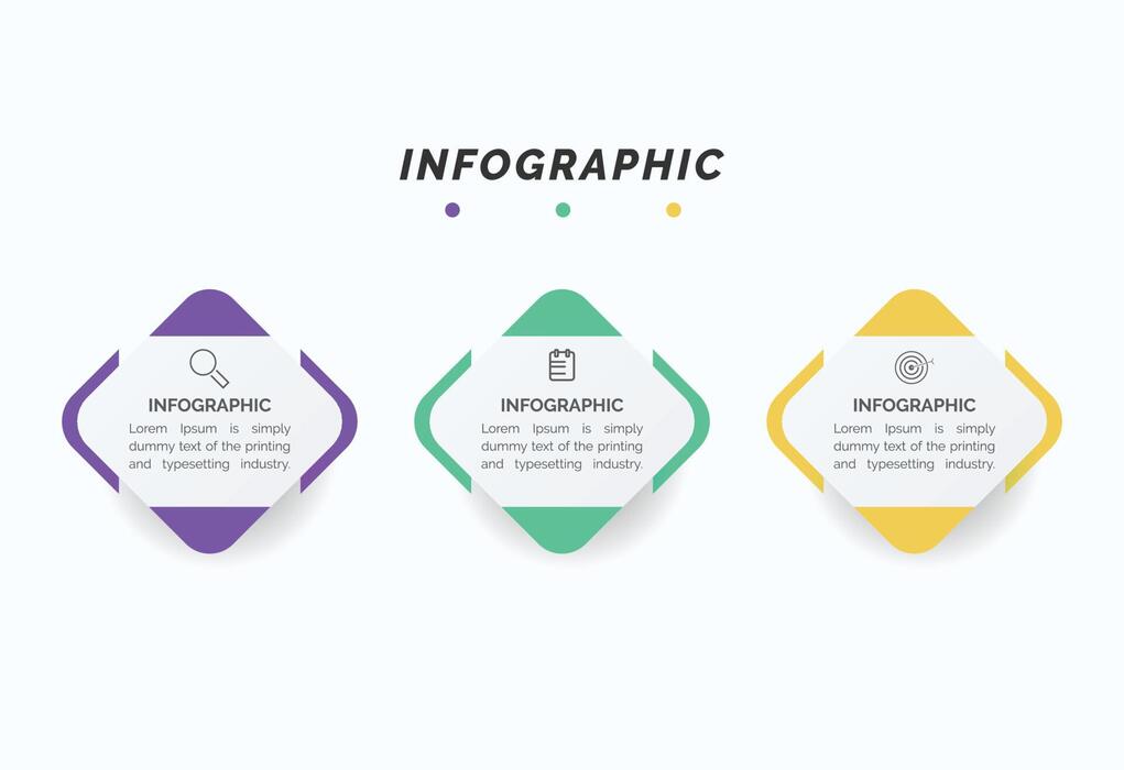 Infographic 3 Elements Vector Art, Icons, and Graphics for Free Download
