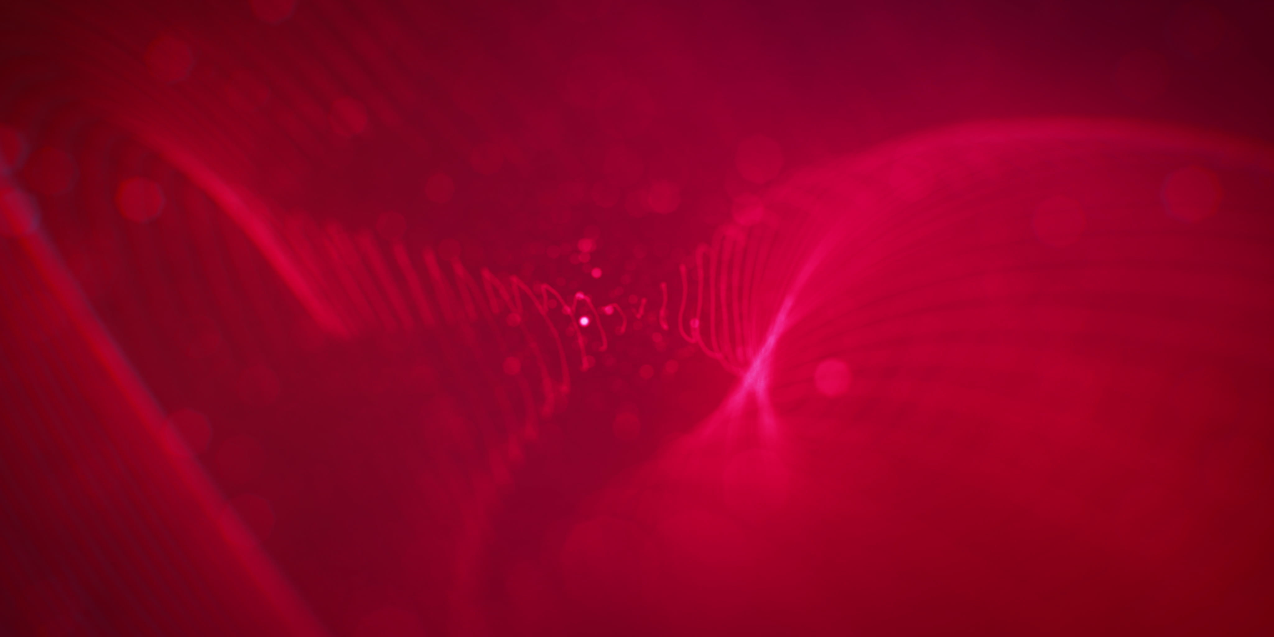 3d loop abstract animation of glow particles with depth of field, bokeh and light rays for ...
