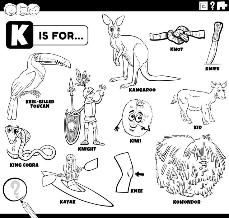 Kangaroo Coloring Page Vector Art, Icons, and Graphics for Free Download