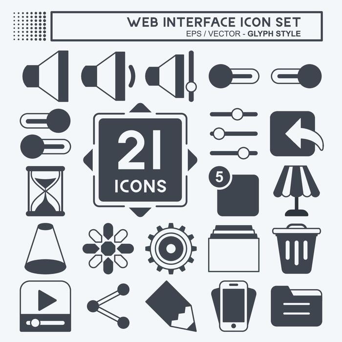 Interface Icon Set Vector Art, Icons, and Graphics for Free Download