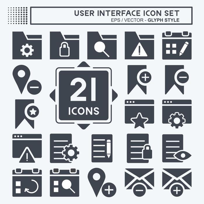 Interface Icon Set Vector Art, Icons, and Graphics for Free Download