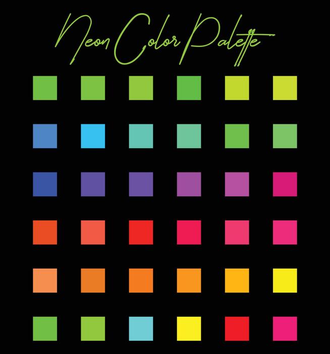 Neon Color Palette Vector Art, Icons, and Graphics for Free Download