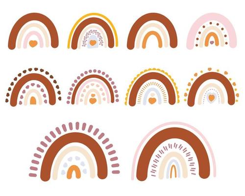 Boho Rainbow Vector Art, Icons, and Graphics for Free Download