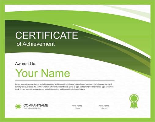 Certificate Template Green Vector Art, Icons, and Graphics for Free ... Certificate Template Green Vector Art, Icons, and Graphics for Free ...