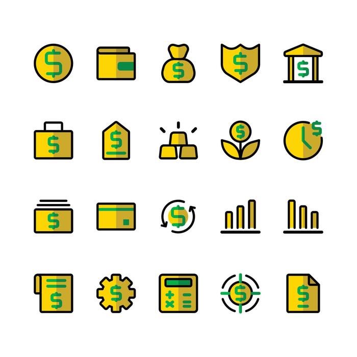Financial Icons Vector Art, Icons, and Graphics for Free Download