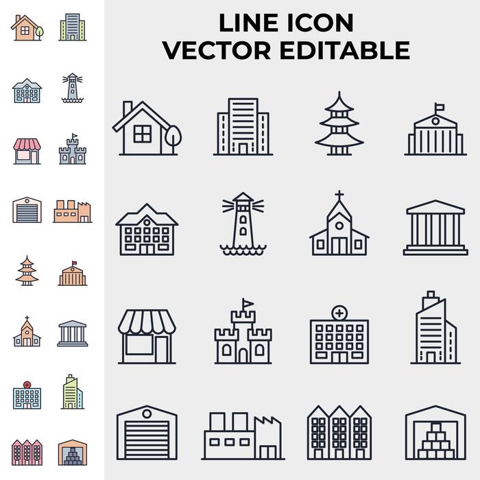 Architecture Icons Vector Art, Icons, and Graphics for Free Download