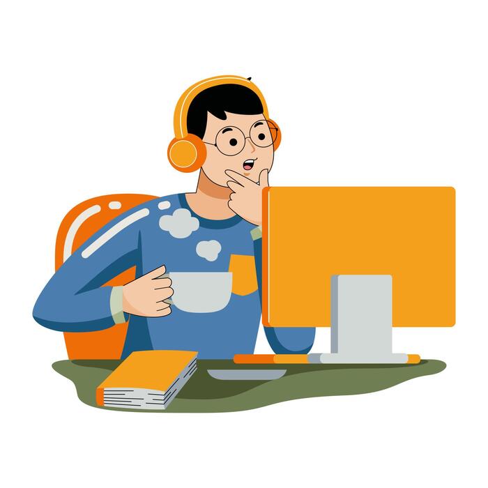 Man Computer Vector Art, Icons, and Graphics for Free Download