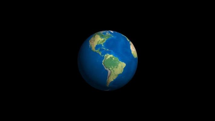 Rotating Earth Animation Stock Video Footage for Free Download